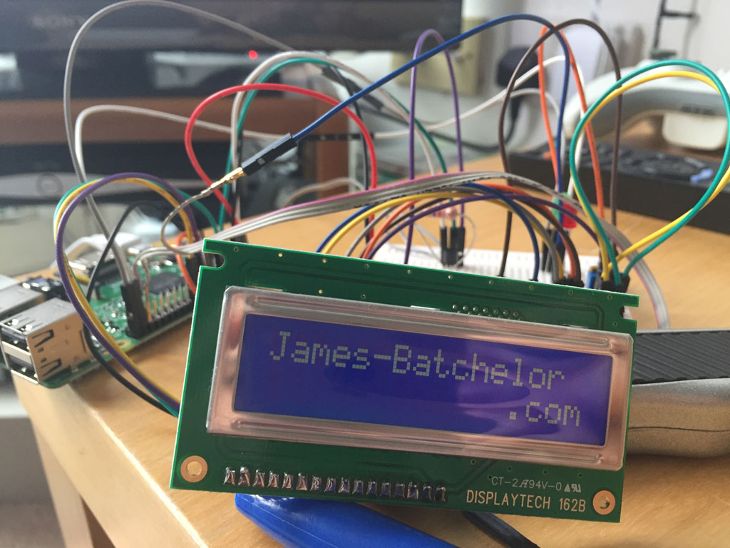 Driving a ST7066U LCD display from a Raspberry Pi – James Batchelor